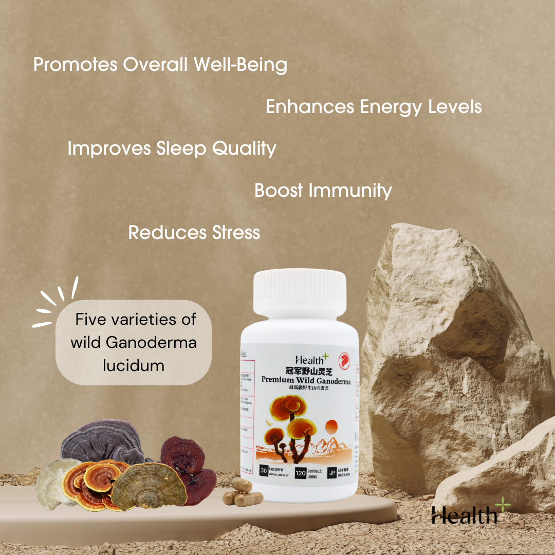 Health+ Kampo - Premium Wild Ganoderma (LingZhi) 120s | Boost Immunity ...
