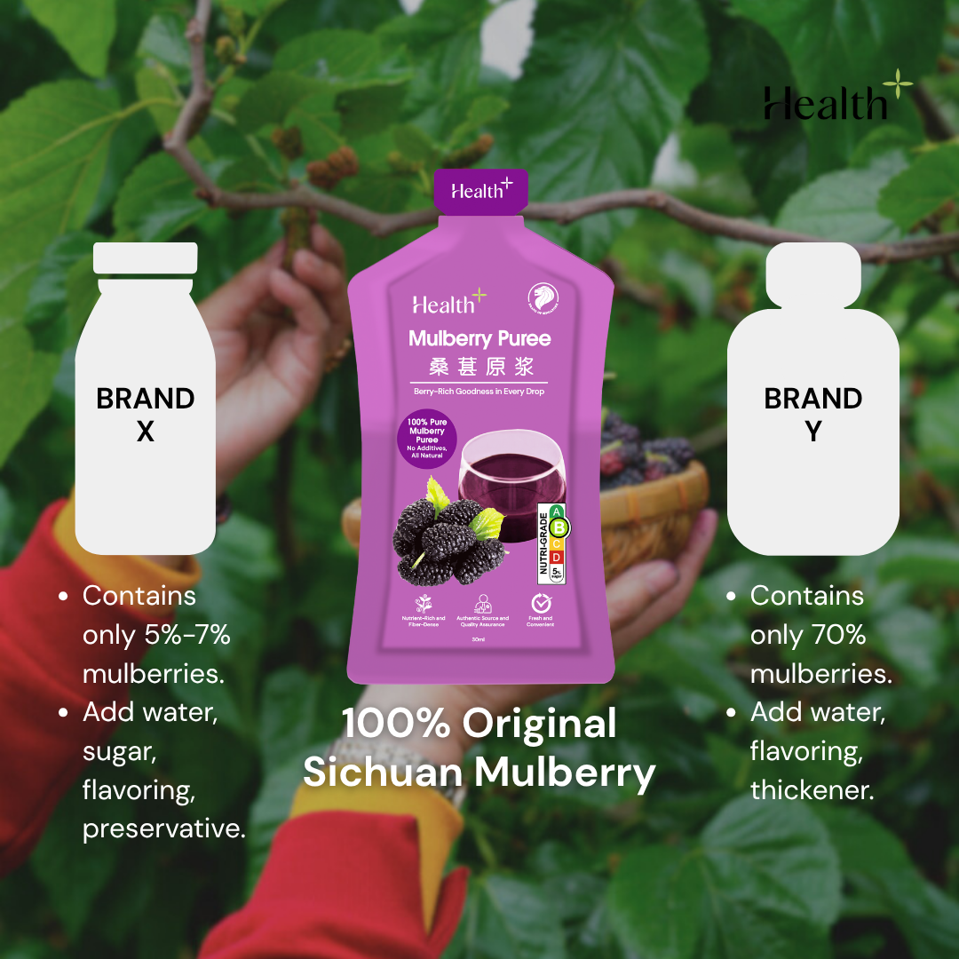 Health+ Mulberry Puree 30ml x 5's - JML Singapore - Everyday Easier